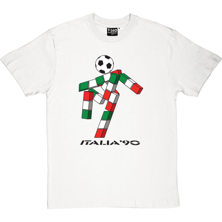 Italia 90 T-Shirt (Large Print) - Football Bobbles