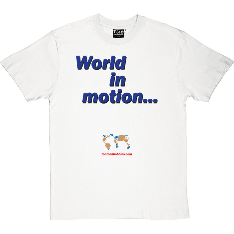 World In Motion T-Shirt (Large Print) - Football Bobbles
